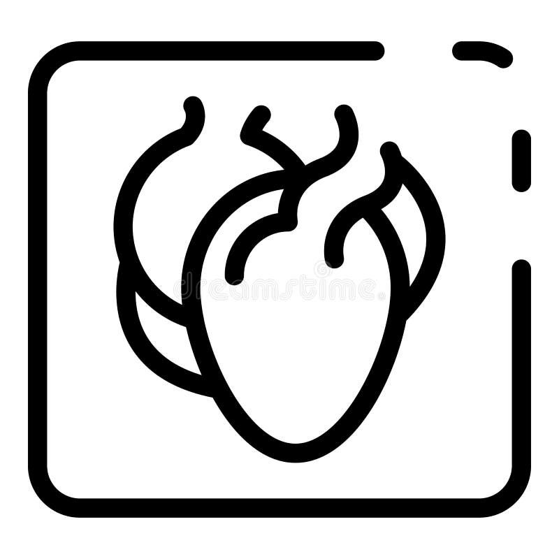 Cardiology Human Heart Icon, Cartoon Style Stock Vector - Illustration ... Cardiology Human Heart Icon, Cartoon Style Stock Vector - Illustration ...