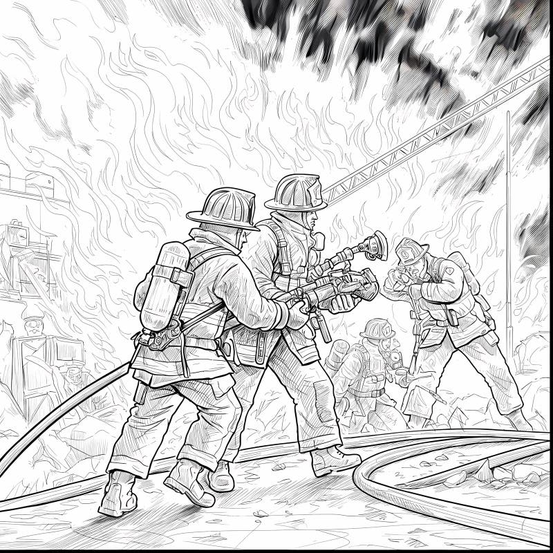 The Heart of the Inferno: an Expressive Line Art Exploration of Fire S ...