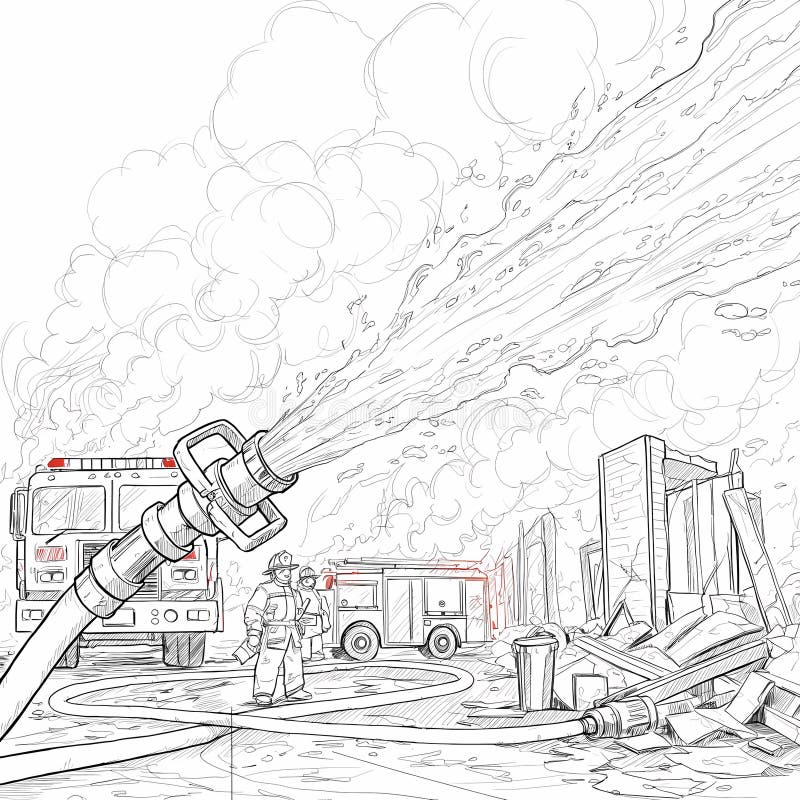 The Heart of the Inferno: an Expressive Line Art Exploration of Fire S ...