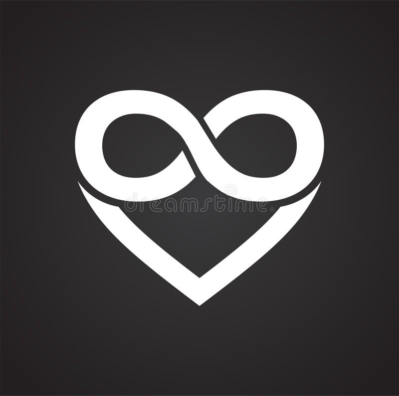 Infinity Heart Icon on White Background for Graphic and Web Design ... Infinity Heart Icon on White Background for Graphic and Web Design ...