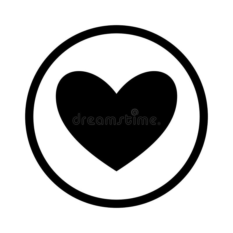 Heart Inside Heart Flat Style Icon Vector Design Stock Vector ...