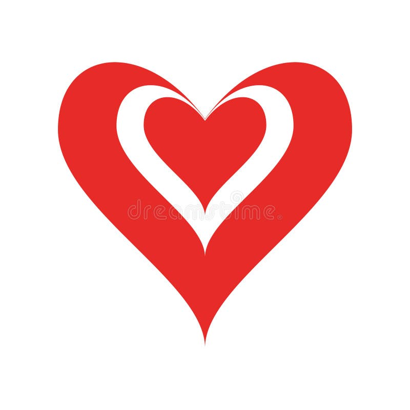 Heart Inside World Flat Style Icon Vector Design Stock Vector ...
