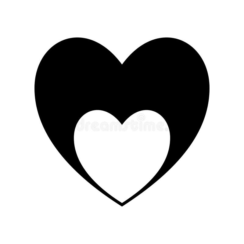Heart Inside World Flat Style Icon Vector Design Stock Vector ...