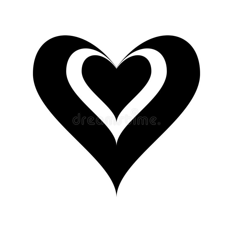 Heart Inside World Flat Style Icon Vector Design Stock Vector ...