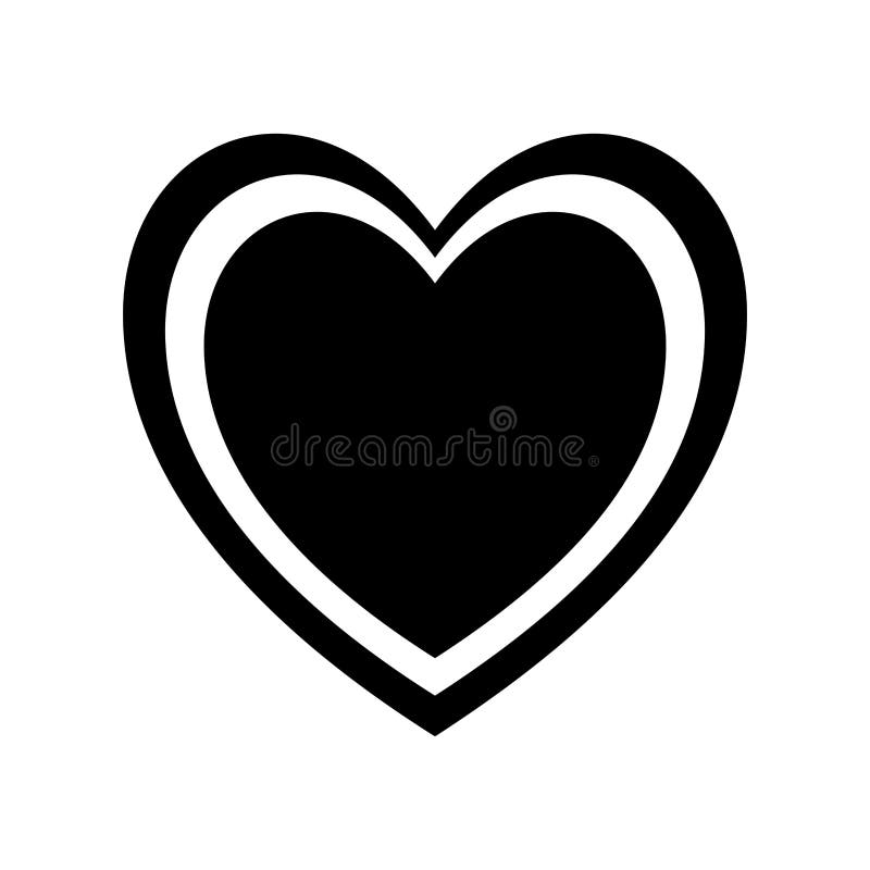 Heart Inside World Flat Style Icon Vector Design Stock Vector ...