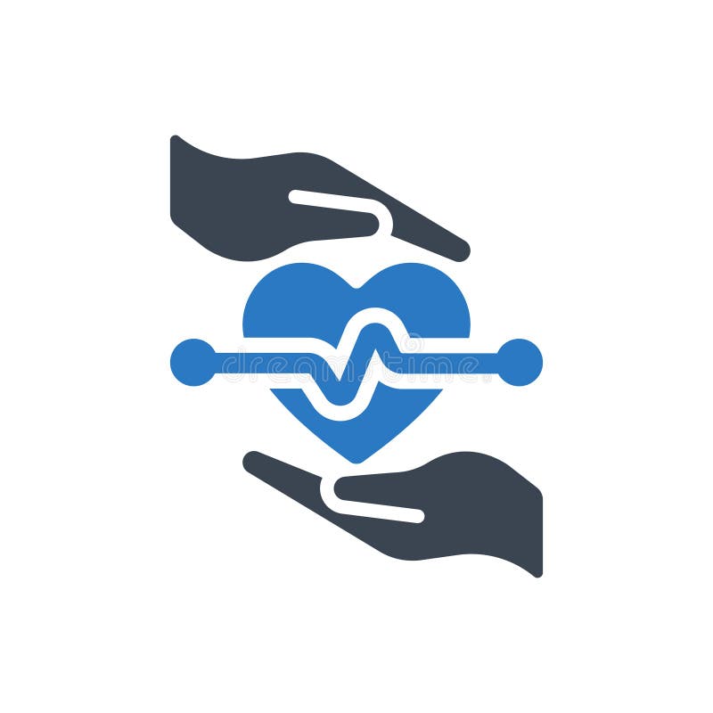 Heart insurance icon stock vector. Illustration of heart - 254772199