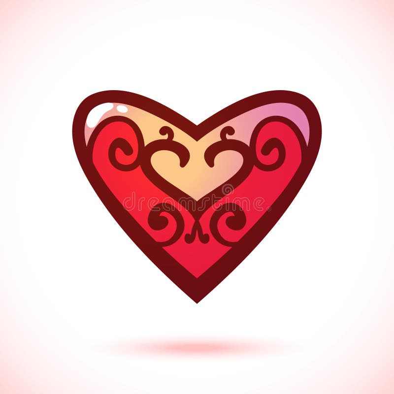 Heart, Isolated Design Element, Vector Stock Vector - Illustration of ...