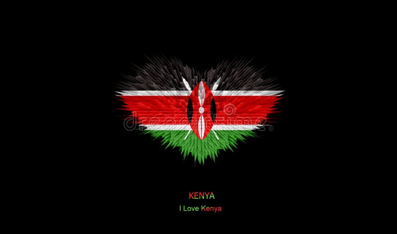 Flag of Kenya stock photo. Image of glory, honor, realistic - 97763822
