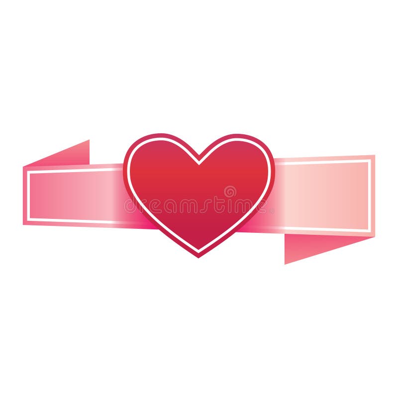Heart Label. Vector Illustration Decorative Background Design Stock ...
