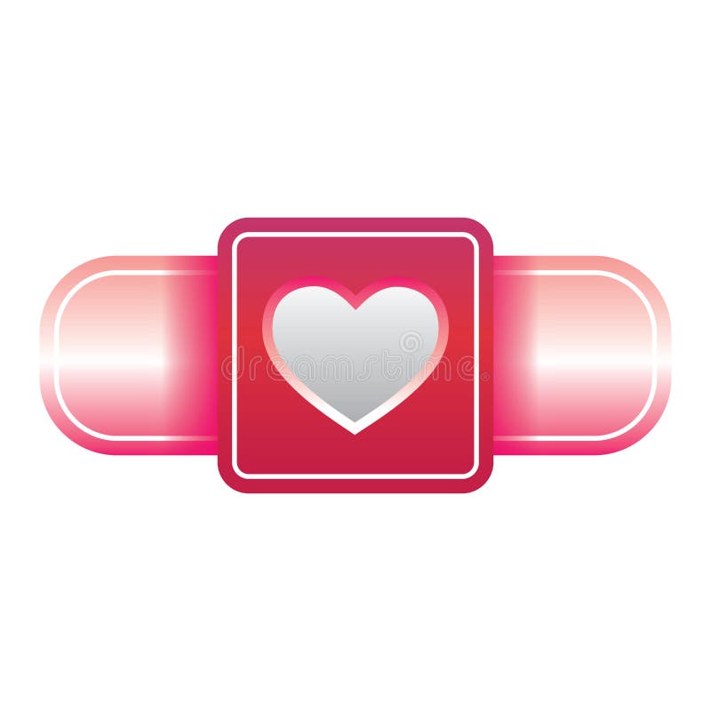 Heart Label. Vector Illustration Decorative Design Stock Vector ...