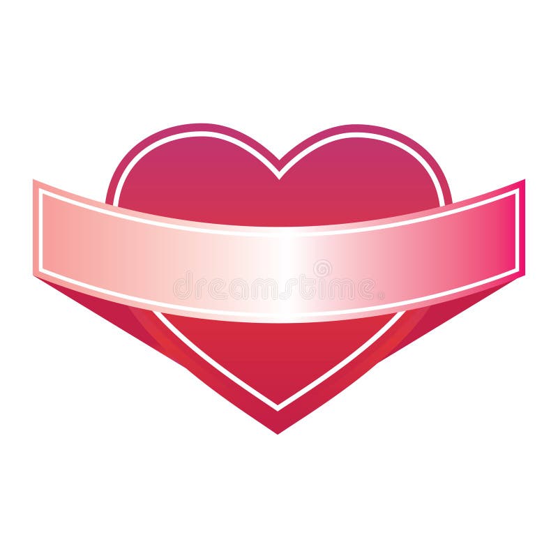 Heart Label. Vector Illustration Decorative Design Stock Vector ...