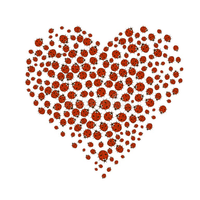 Heart Shape Bugs Stock Illustrations – 60 Heart Shape Bugs Stock ...