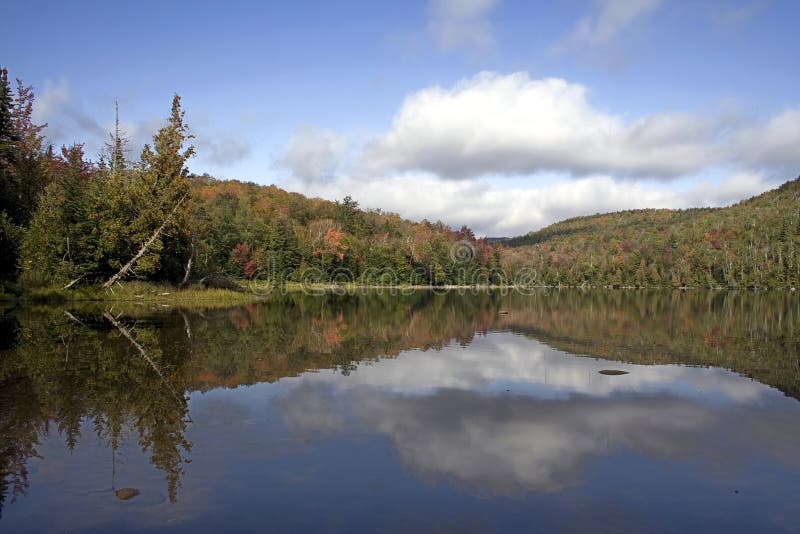 Heart Lake in the Adirondacks Stock Image - Image of cloud, leaves: 1293665