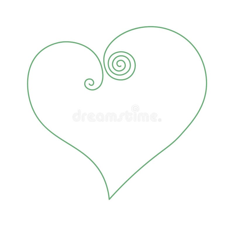 Heart Leaves Frame Flat Icon Spring Wreath Stock Vector - Illustration ...