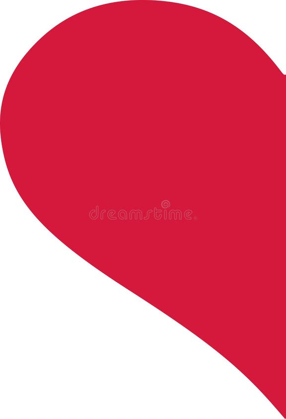Heart - left side stock vector. Illustration of symbol - 107169270