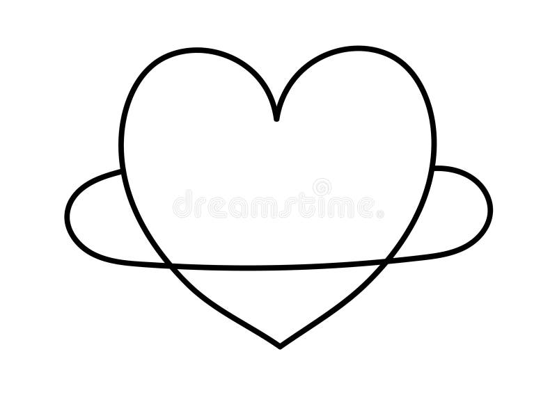 Heart Lined Icon stock vector. Illustration of icon - 276147320