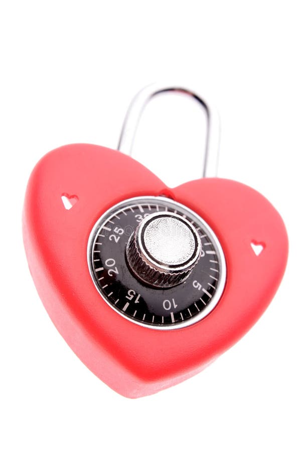Heart lock stock photo. Image of unlock, white, vertical - 3940414