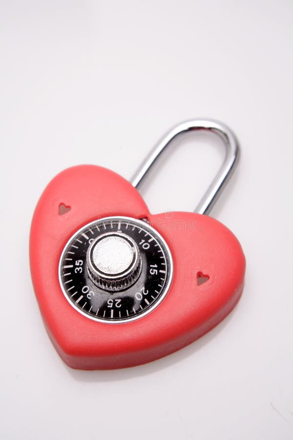 Heart lock stock photo. Image of unlock, white, vertical - 3940414