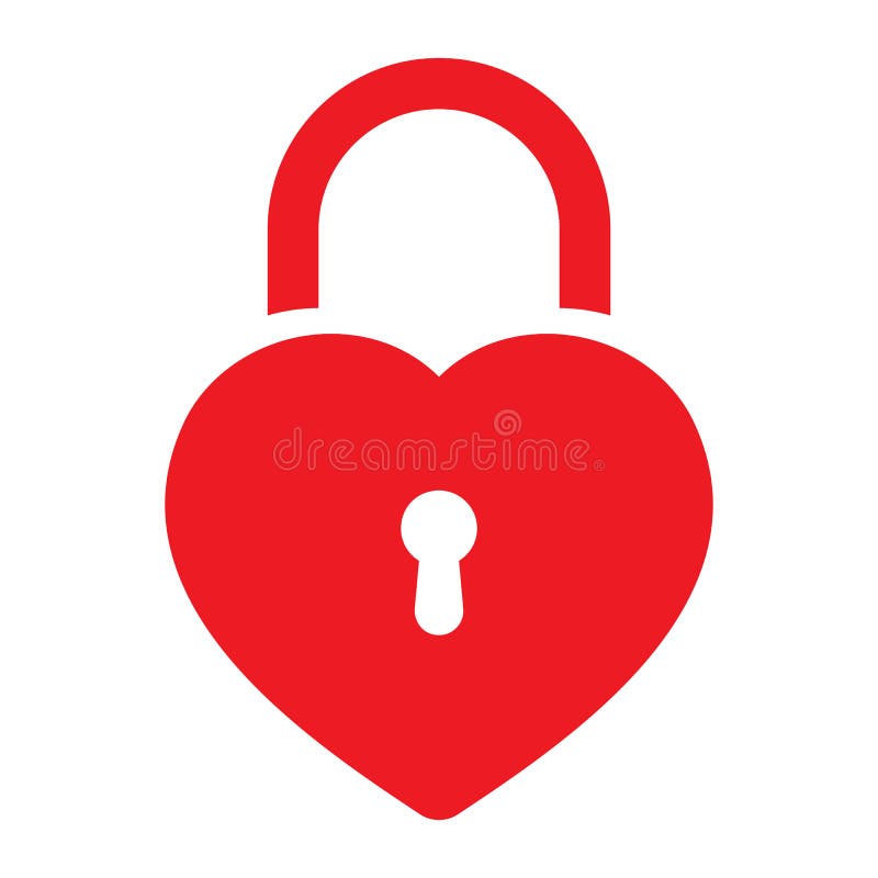 Heart Lock Icon. Locked Heart Shape Lock Vector Illustration Stock ... Heart Lock Icon. Locked Heart Shape Lock Vector Illustration Stock ...