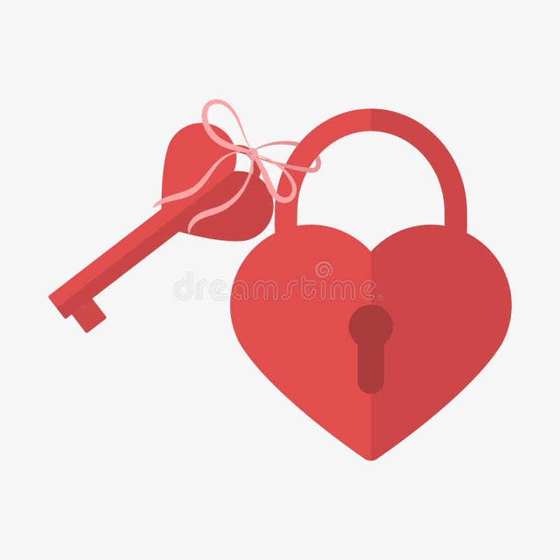 Open Red Heart Lock Shape Stock Illustrations – 1,181 Open Red Heart ...