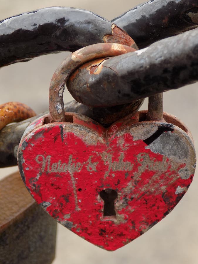 Heart lock stock image. Image of shaped, love, keyhole - 95524593