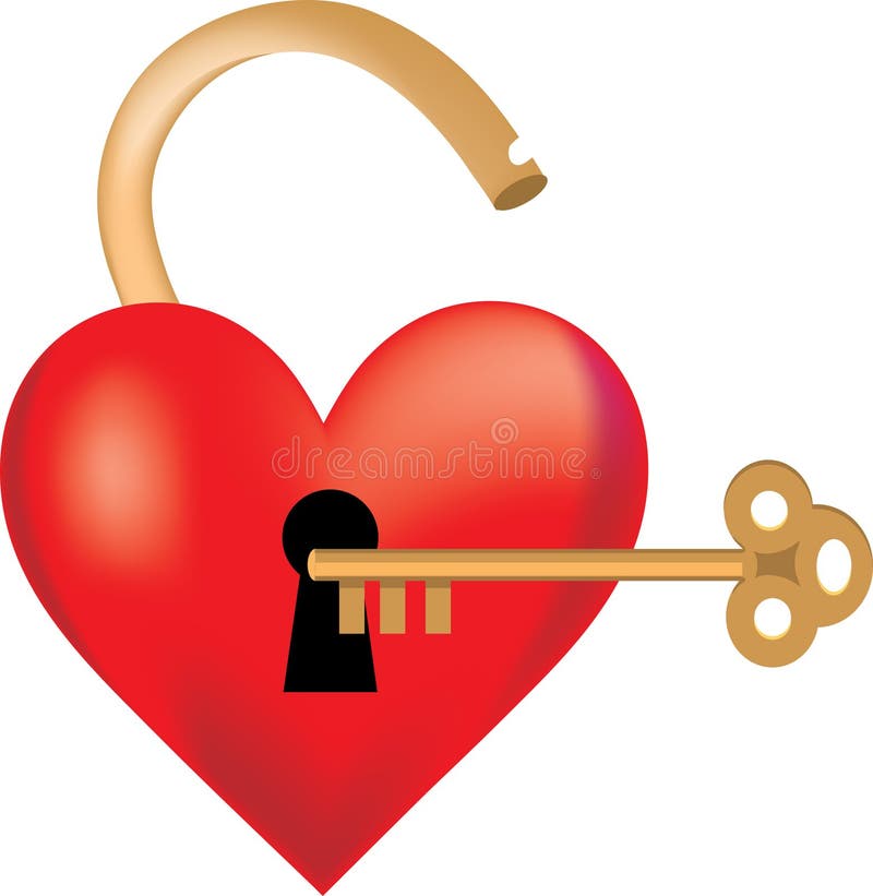 Heart Locked stock vector. Illustration of valentines - 1844732