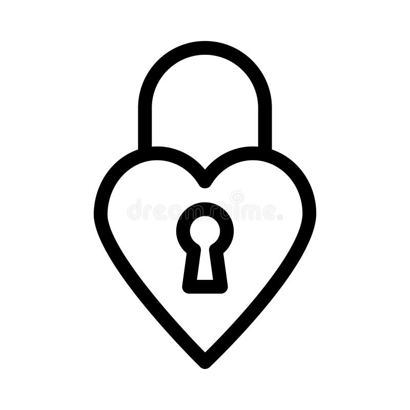 Heart Locked As a Safe Isolated on White Background. 3D Illustration ...