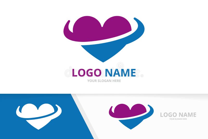 Heart Logo Design Vector Template. Unique Love Logotype Design Template ...