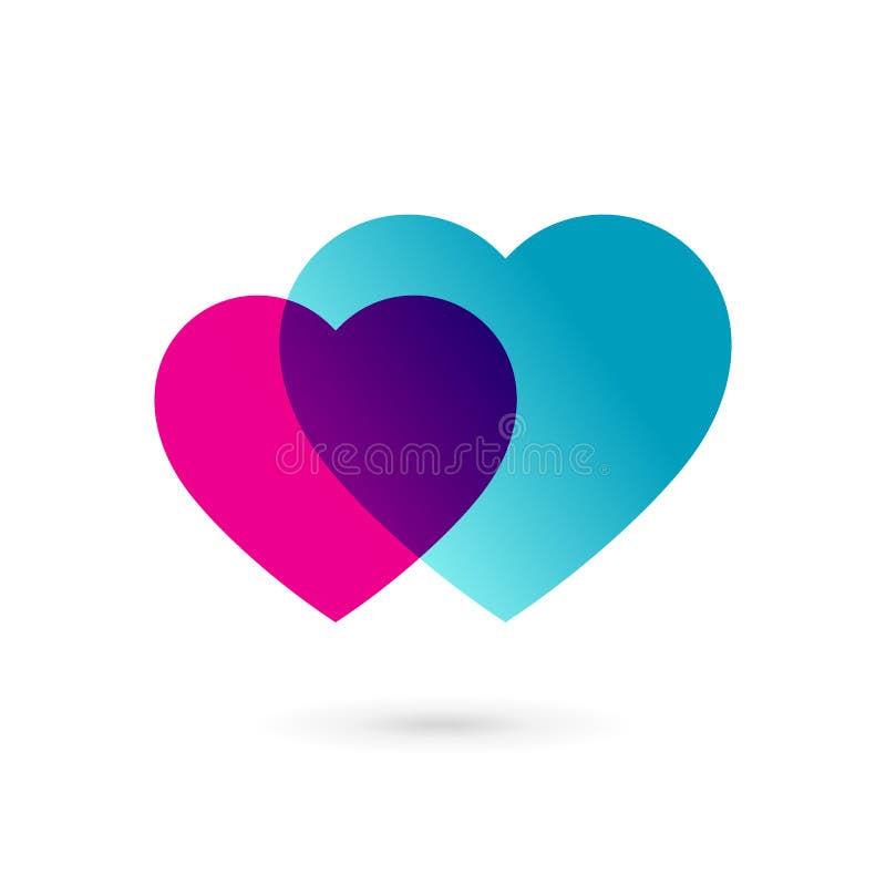 Heart Logo Icon Design Template Elements Stock Vector - Illustration of ...