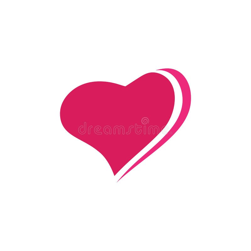 Heart Logo Template stock vector. Illustration of decoration - 168694419