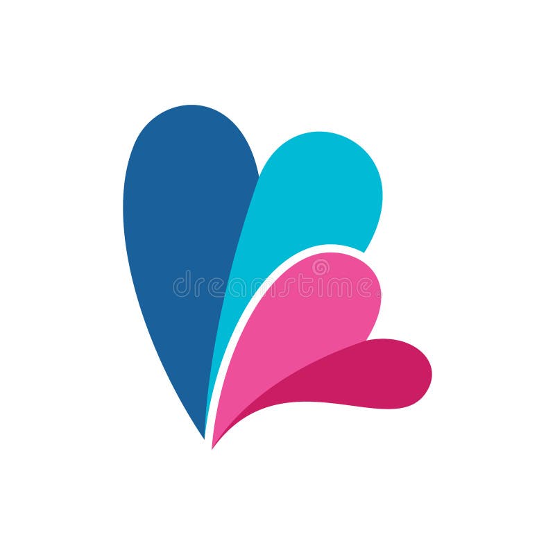 Heart Logo Template vector stock illustration. Illustration of style ...