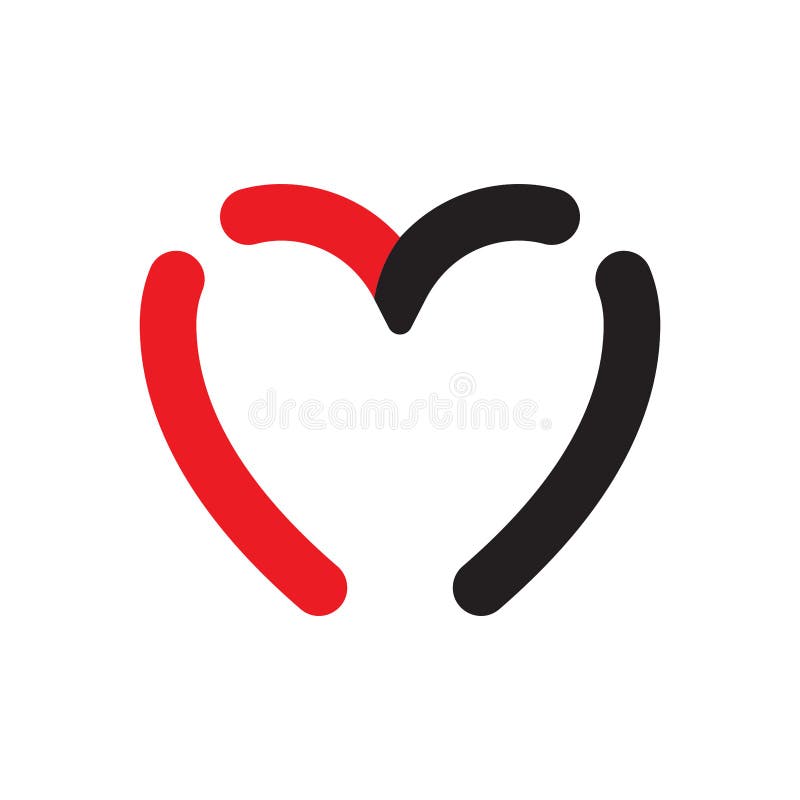 Heart Logo Template vector stock illustration. Illustration of health ...