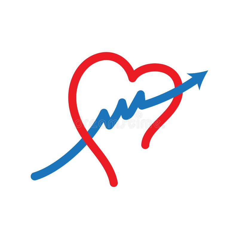 Heart Logo Template vector stock illustration. Illustration of dating ...