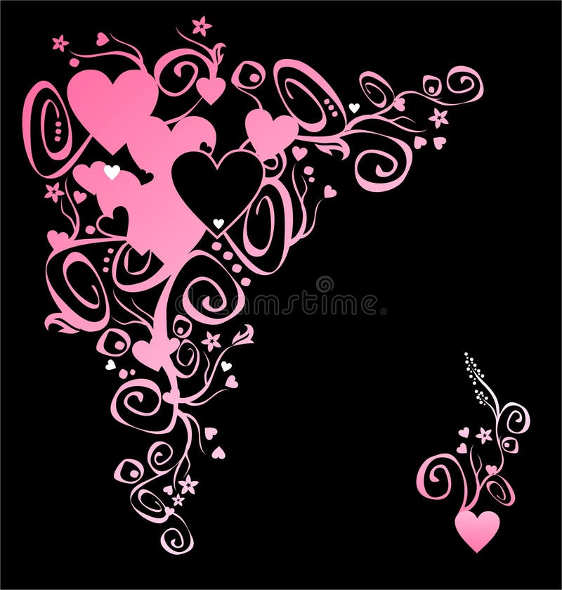 Heart of love. Corner stock vector. Illustration of accents - 1774716