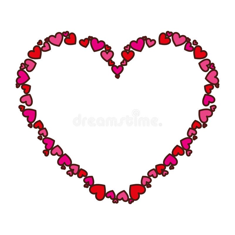 Heart love frame icon stock vector. Illustration of decorative - 90627334