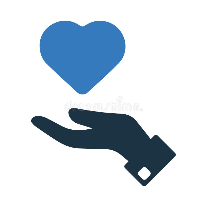 Heart, Love, Hand, Heart on Hand Icon Stock Vector - Illustration of ...