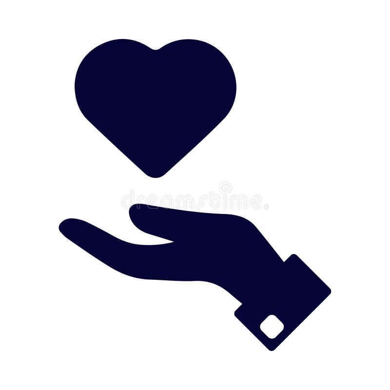 Heart, Love, Hand, Heart on Hand Icon Stock Vector - Illustration of ...