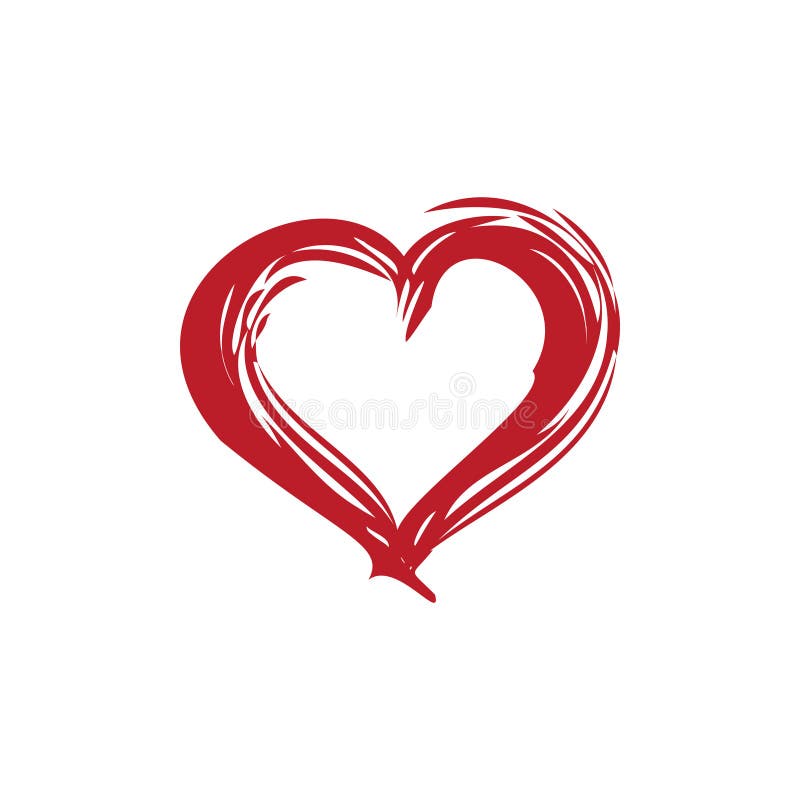 Heart Love Icon Design Template Vector Illustration Stock Illustration ...