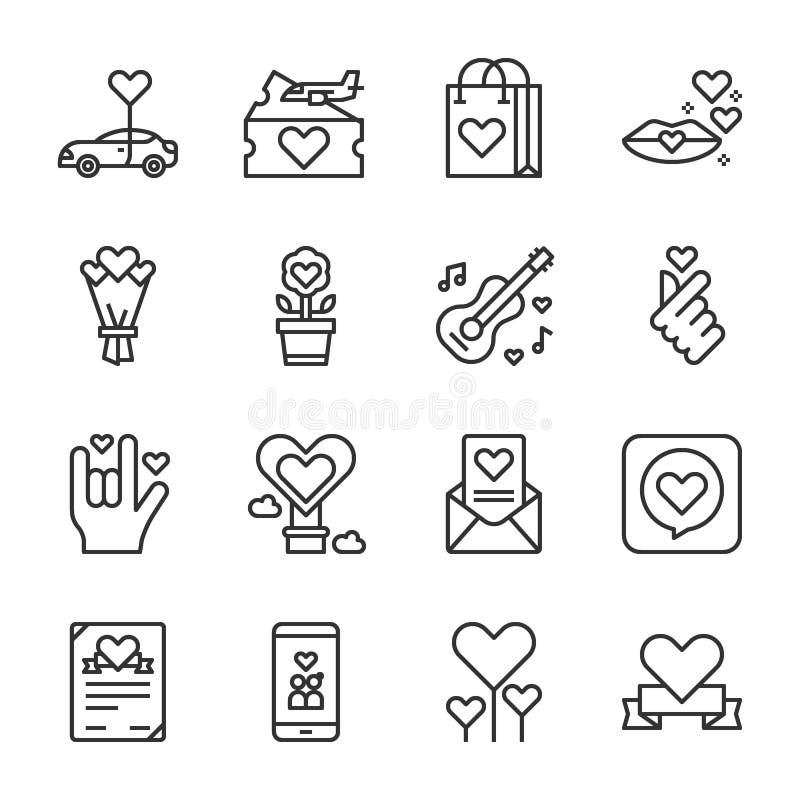 MiNi Heart Hand Love Icon or Logo Vector Stock Vector - Illustration of ...