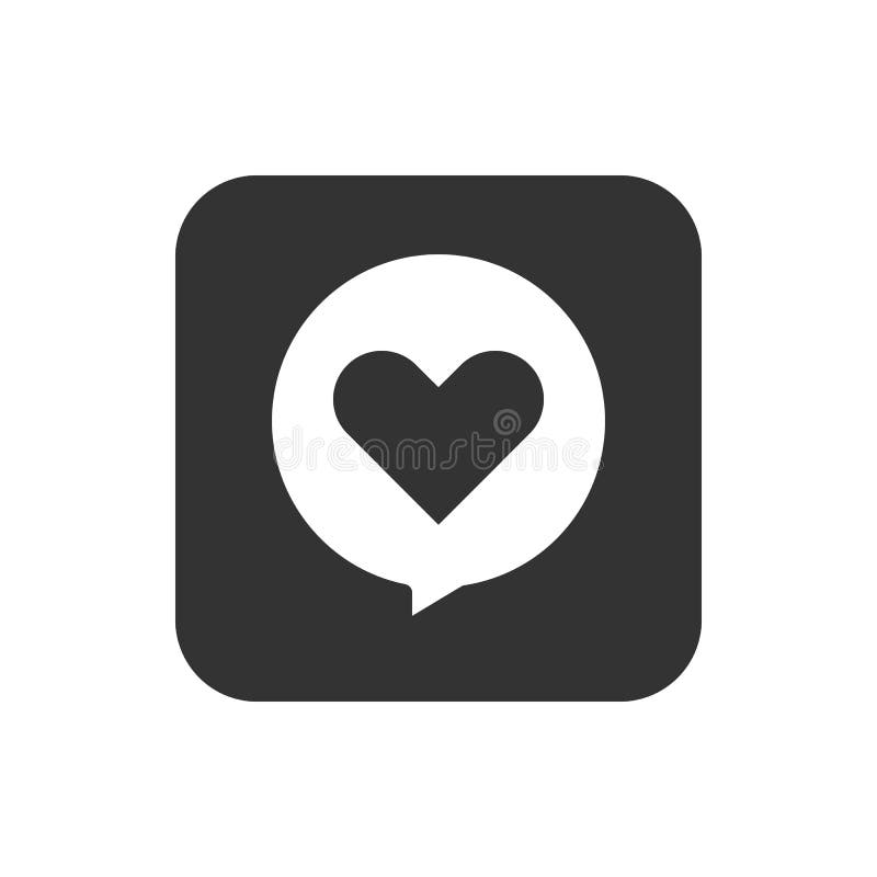 Heart Love Message Love Icon or Logo Vector Stock Vector - Illustration ...