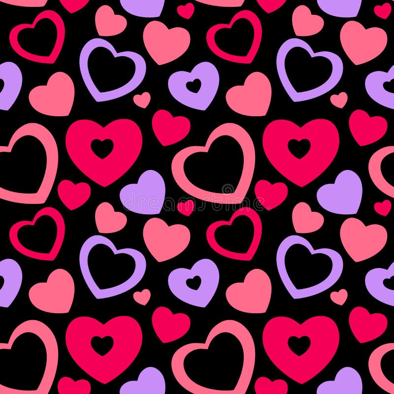Heart Vector Seamless Vector Background Illustration Pattern Heart ... Heart Vector Seamless Vector Background Illustration Pattern Heart ...
