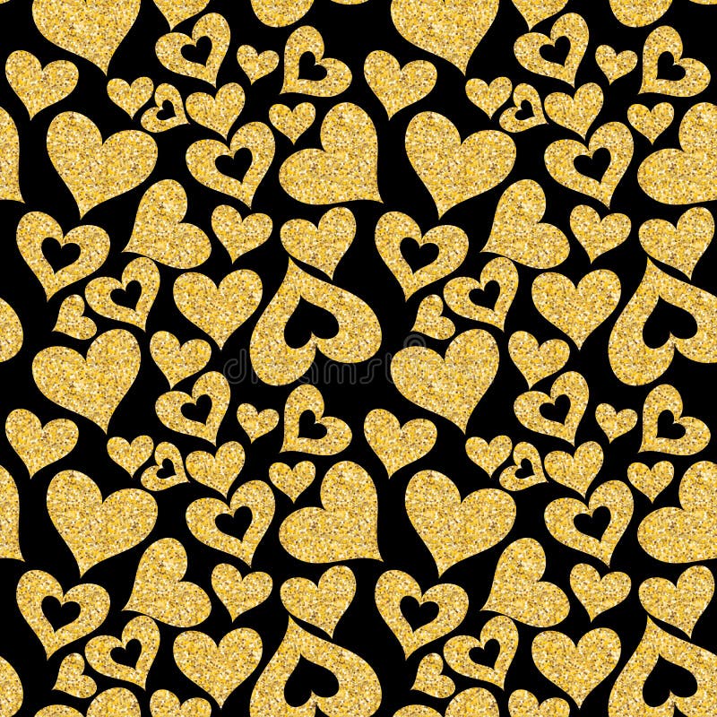 Heart Love Seamless Pattern Background Vector Illustration Stock Vector ...