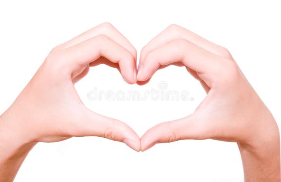Heart made from hands stock image. Image of engagement - 10354103