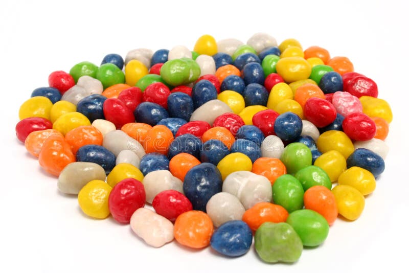 Heart Made Of Multi-coloured Sweets With Raisin 2 Picture. Image: 1798659