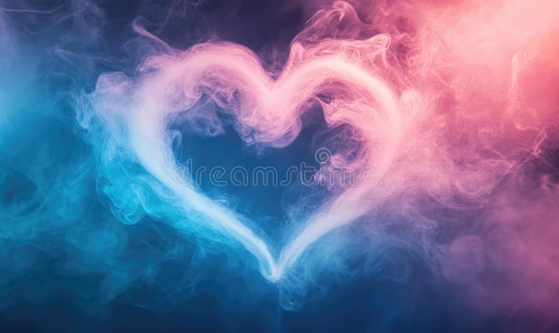 A Heart Made of Smoke is Shown in the Image Stock Illustration ...