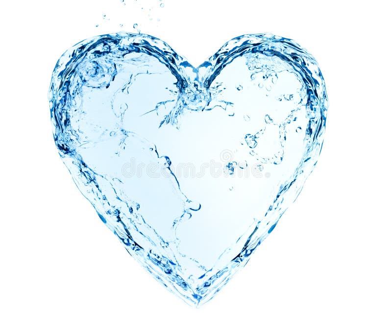 Heart made of water stock image. Image of abstract, ripple - 23023519