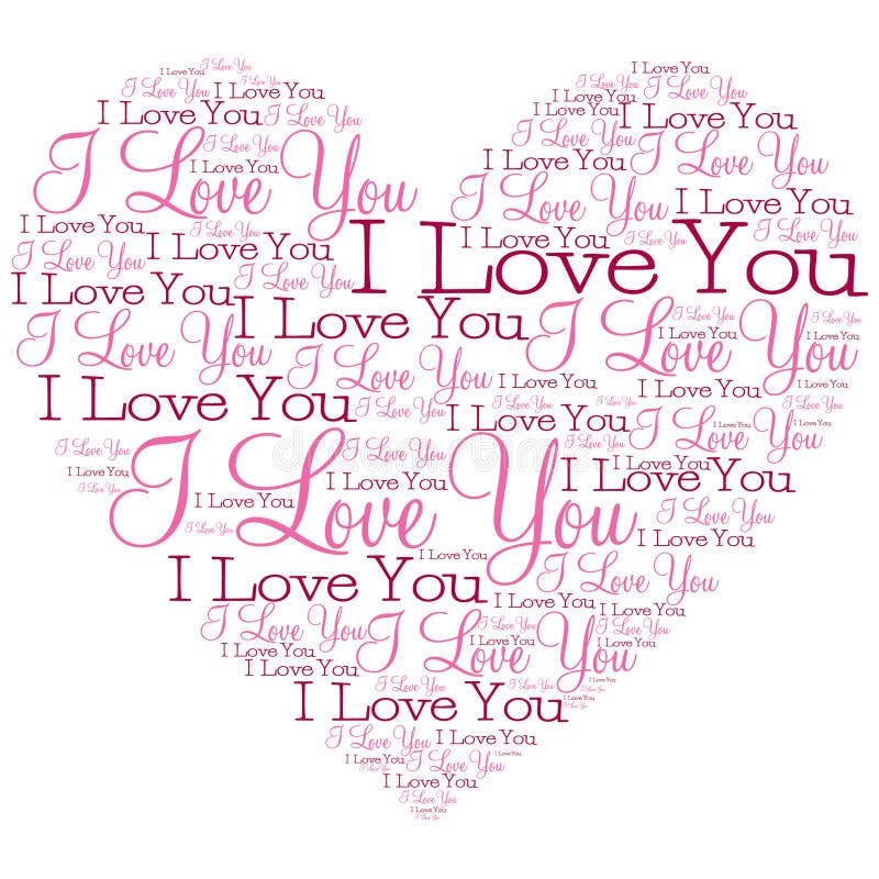 A heart made of words LOVE stock vector. Illustration of gift - 19962920