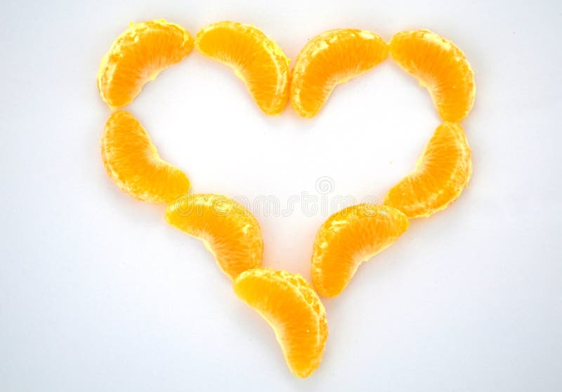 Heart stock image. Image of citrus, fruit, mandarin, valentines - 84162495