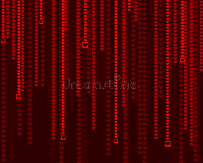 Heart matrix stock vector. Illustration of motion, digital - 22875385