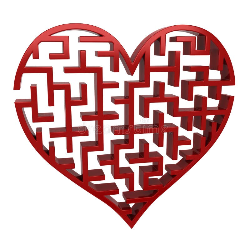 Red Heart Maze Stock Illustrations – 381 Red Heart Maze Stock ...